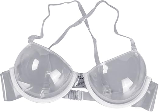 OULII Transparent Clear Bra Invisible Strap Plastic Bra Disposable ...