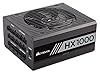 Corsair HX Series, HX1000, 1000 Watt, Fully Modular Power Supply, 80 ...
