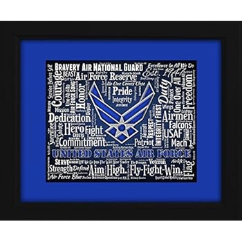Amazon.com: US Air Force Creed Poster USAF Creed Air Force Gifts USAF ...