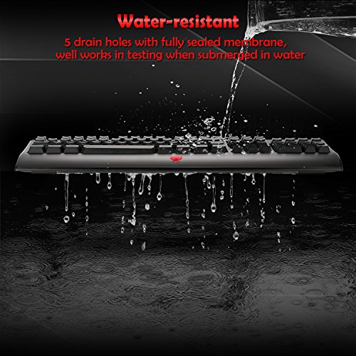 Redimp LED Backlit Gaming Keyboard for Mac, Waterpro