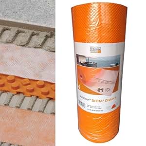 Schluter Ditra-drain 1m X 25m = 25m2 (3'3" X 82' = 269 Sf) [DITRA ...