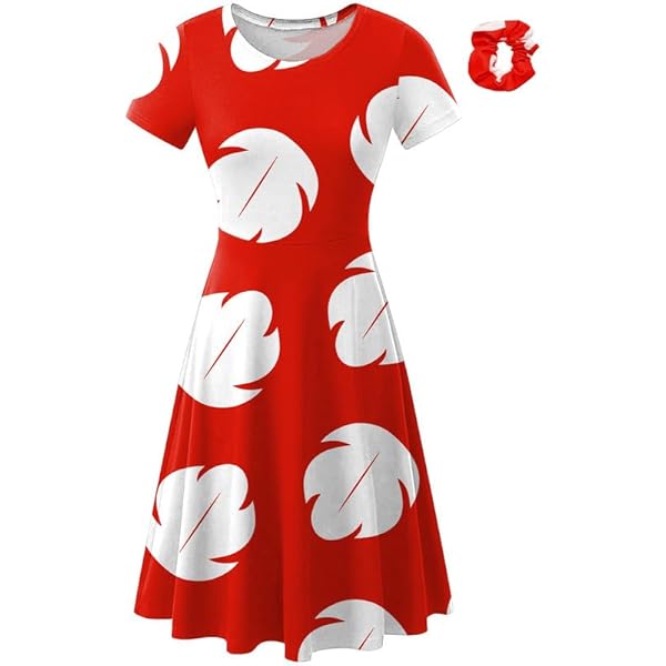 Lilo Dress Leaf Pattern