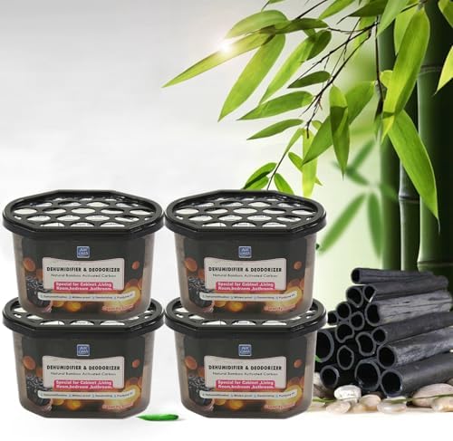 DMG Moisture Absorber Box, 4 Pack, Compact Dehumidifier for Closet ...