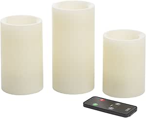 Sterno Home Impressions 4, 5, 6-Inch Remote Control Flameless Candles ...