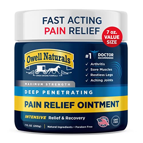 OWELL NATURALS Maximum Strength Deep Penetrating Relieving Ointment for ...