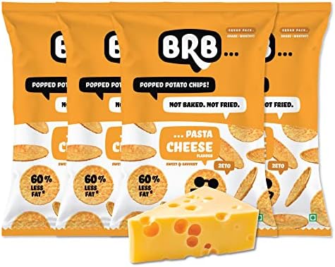 BRB Popped Potato Chips | Not Baked, Not Fried | Pasta Cheese Flavour ...