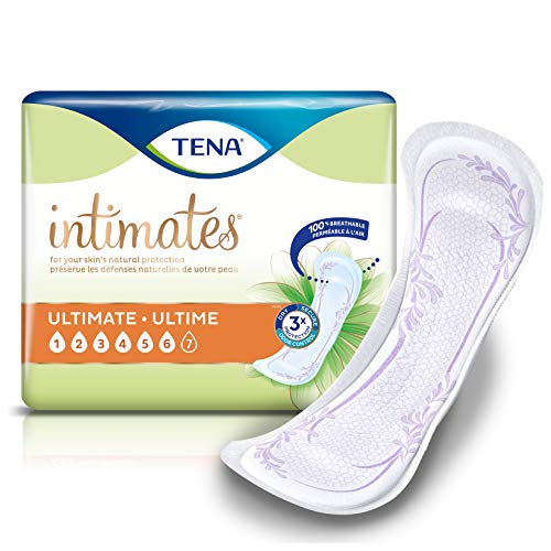 TENA Incontinence Pads, Bladder Control & Postpartum for Women, Ultimate Absorbency, Regular ...