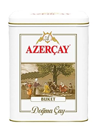 Azercay Azerbaijan Tea Black Pekoe Tea 2 Pack a 100 g in Metallic Box ...