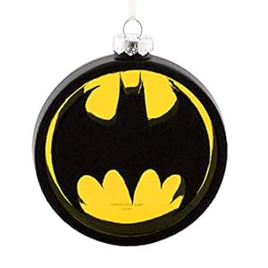 Amazon.com: Hallmark DC Comics Batman Bat-Signal Blown Glass Christmas ...