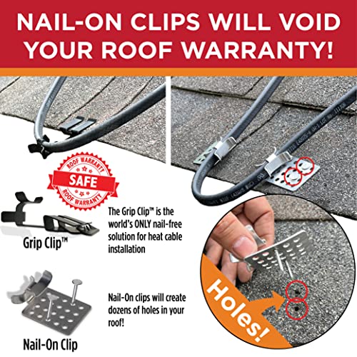 Grip Clip Roof Clips | Clip Hooks for Installing Heat Tape, Electric ...