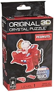 Amazon.com: BePuzzled Snoopy Flying Ace Crystal Puzzle: Toys & Games