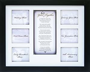 Amazon.com - 60th Anniversary Collage Picture Frame - 11"x14" Photo ...