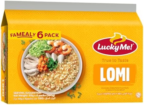 Lucky Me LOMI Chicken and Seafood Instant Noodles 6 x 65g (390g) price ...