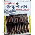 Amazon.com : Good Hair Days Grip-Tuth Combs 40415 Set of 2, Tortoise ...