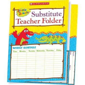 Elementary Substitute Teacher Folder: Instructional Fair: 0013587010843 ...