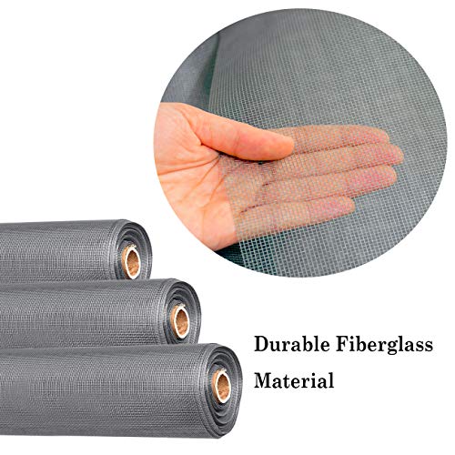Senneny Standard Window Screen Roll – Fiberglass Screen Mesh Roll ...