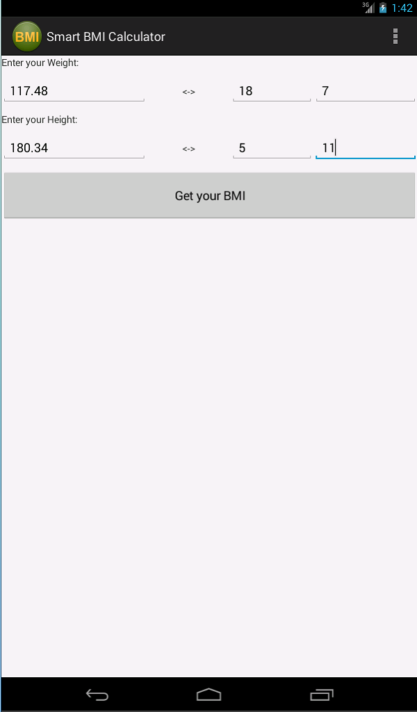Smart BMI Calculator:Amazon.es:Appstore for Android