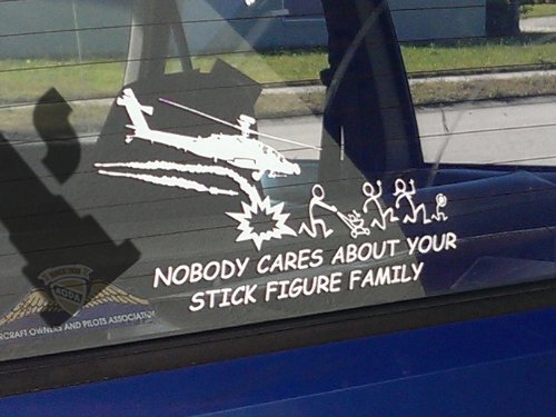 Military Stick Figure Family