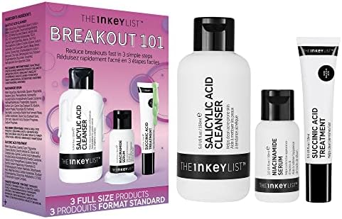 The INKEY List Breakout 101 Kit | Clear Skin Starter Kit | Salicylic Acid Cleanser | Niacinamide ...