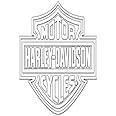Harley Davidson Logo Cutz Rear Window Decal : Harley-Davidson: Amazon ...