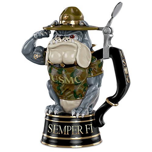 USMC Devil Dog Porcelain Stein - Gift A Soldier