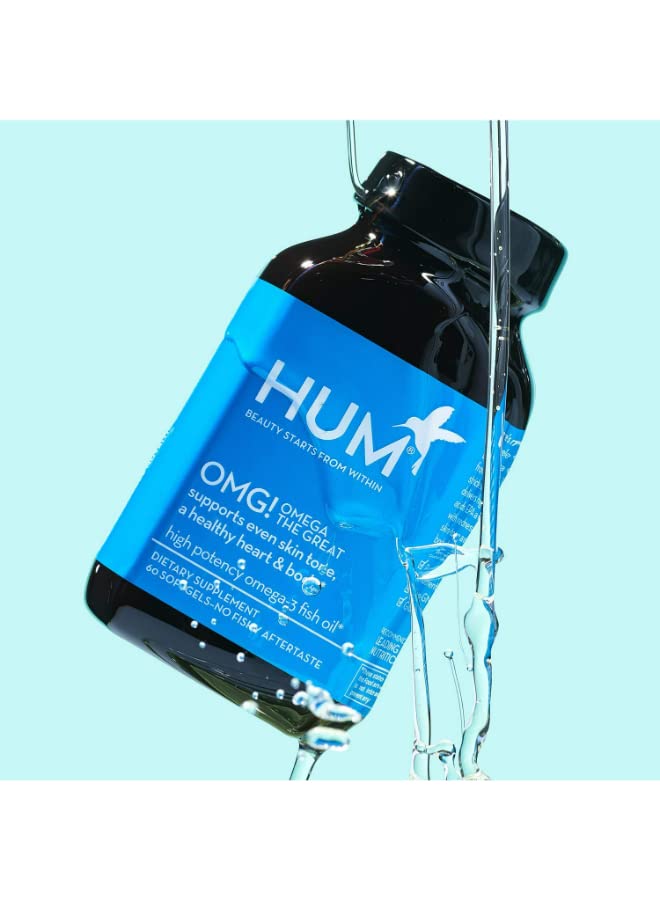 HUM OMG! Omega The Great - Triple Omega 3 Fish Oil Supplement with DHA ...