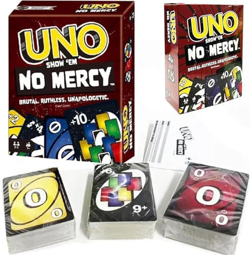 سعر JKJ&ZXZ UNO No Mercy, Show 'em No Mercy, UNO Cards, ONO Family Game ...