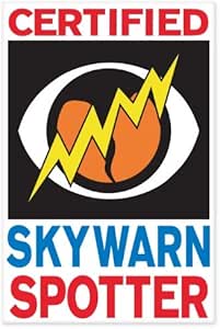 Amazon.com: Ride in Style Skywarn Spotter Tornado car Bumper Sticker ...