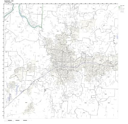 Amazon.com: Spokane, WA ZIP Code Map Laminated: Home & Kitchen