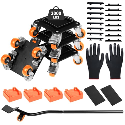 Heavy Duty Furniture Movers with 4 Wheels,Furniture Lift Mover Tool Set ...