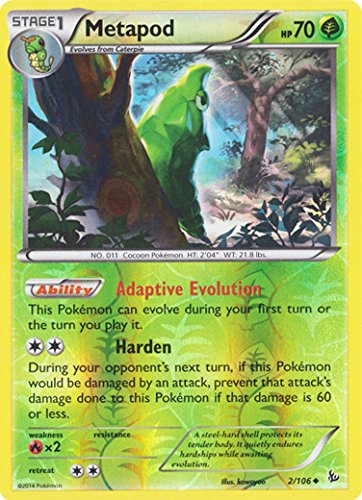 Amazon.com: Pokemon - Metapod (2) - XY Flashfire - Reverse Holo: Toys ...