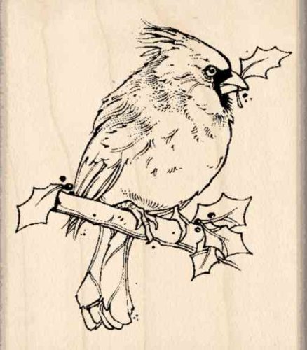 Cardinal Rubber Stamps | Kritters in the Mailbox | Cardinal Rubber Stamp