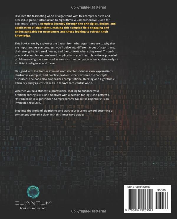 Introduction To Algorithms A Comprehensive Guide For Beginners Unlocking Computational