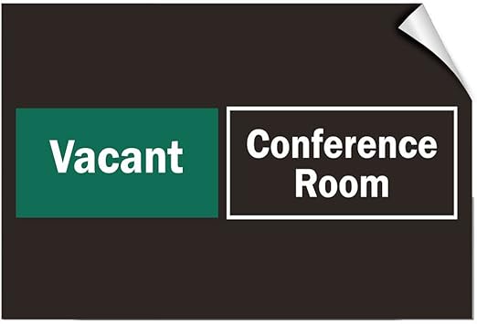 Amazon.com : Vacant Conference Room Meeting In Progress Business LABEL ...