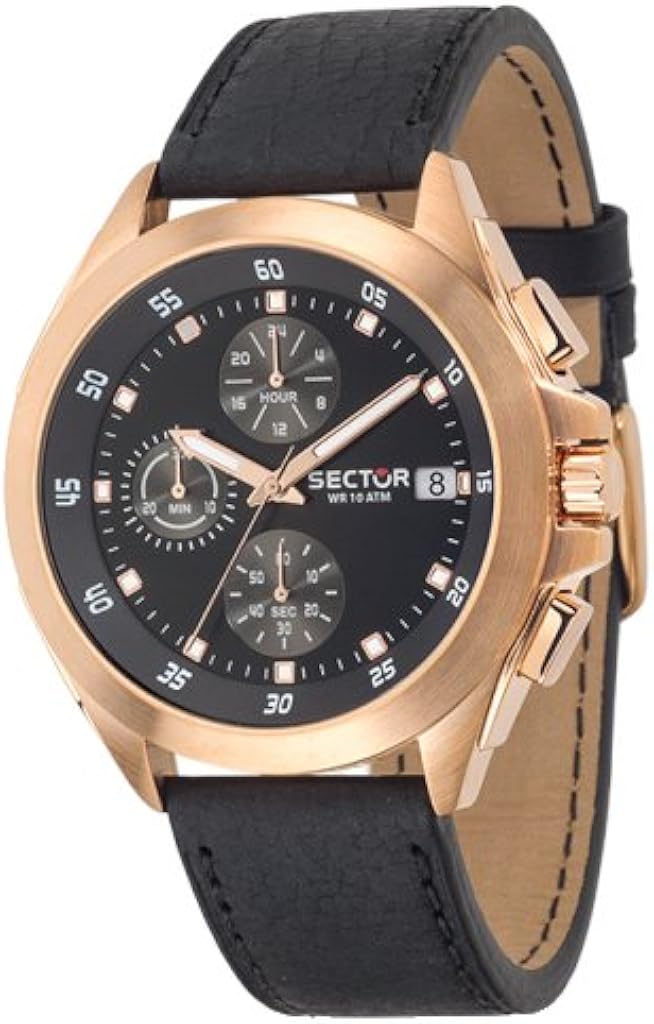 Sector No Limits Men's Chronograph Quartz Watch with Leather Strap ...