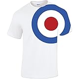 Mod Target T-Shirt: Amazon.co.uk: Clothing