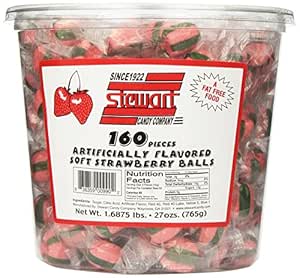 Amazon.com: Stewart Candy Old Fashioned Pure Cane Sugar Strawberry ...