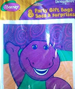 Amazon.com: Barney Party Gift Bags (8): Toys & Games