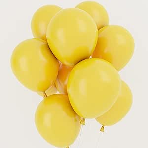 Amazon.com: Mustard Yellow Balloons 12 Inch 50 Pcs Baby Shower Party ...