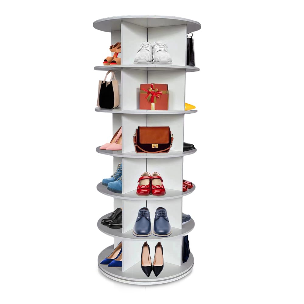 Mua Wallington London Spinning Shoe Rack – 6 Tier Shoe Organizer ...