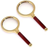 Amazon.com: Magnifying Glass 6X + 8X Magnification Magnifier Handheld ...