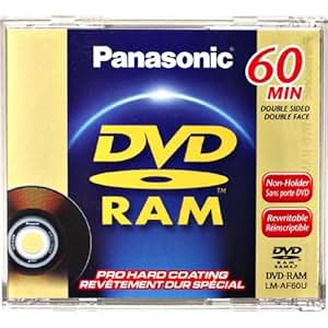 Panasonic Double Sided (60 minutes) Mini DVD-RAM (8cm) for compatible ...