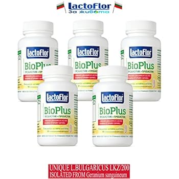 Amazon.com: Lactoflor Bioplus - 60 Capsules Bulgarian Probiotic and ...