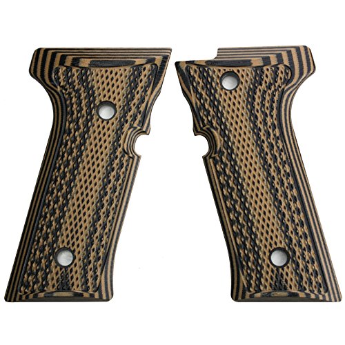 StonerCNC Beretta 92 Vertec & M9A3 Gun Grip Full Checker G10 Fits ...