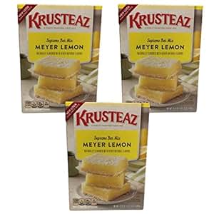 Amazon.com : Krusteaz, Lemon Bars Mix, 19.35oz Box (Pack of 3) : Cake ...