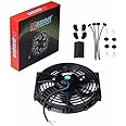 Amazon.com: 6'' Inch Small Slim Push Pull Electric Cooling Fan 650CFM Radiator Oil Cooler Mount ...