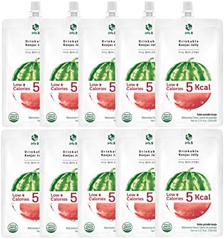 JELLY B Drinkable Konjac Jelly (10 Packs of 150ml) - Healthy and Natural Weight Loss Diet ...
