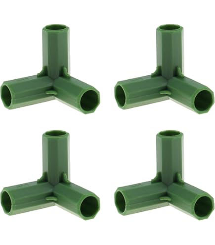 Canopy Poles 10Pcs Tent Pole Tee Connector, Pet Bed Pole Fixed Joints ...