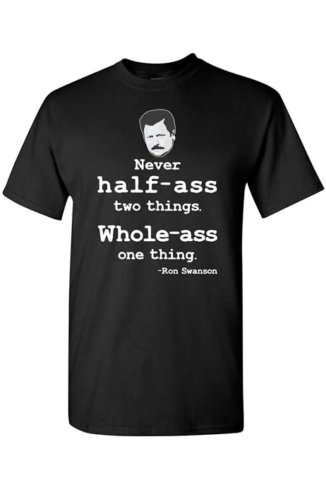 Camisa Con Bigote De Ron Swanson Camiseta De Mona Ron Swanson,