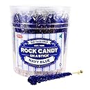 Amazon.com : Extra Large Rock Candy Sticks (22g): 36 Navy Blue Crystal ...